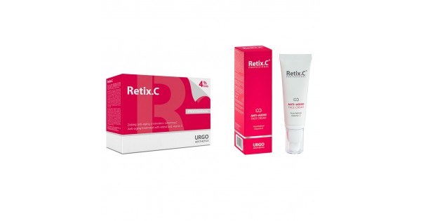 Retix.C Zestaw - retinol 4% (5 zabiegów) + Krem Retix.C