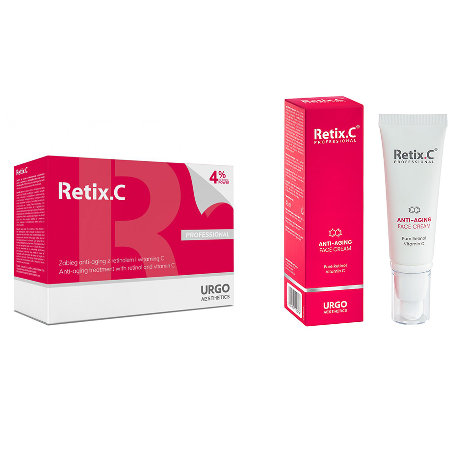 Retix.C Zestaw - retinol 4% (5 zabiegów) + Krem Retix.C